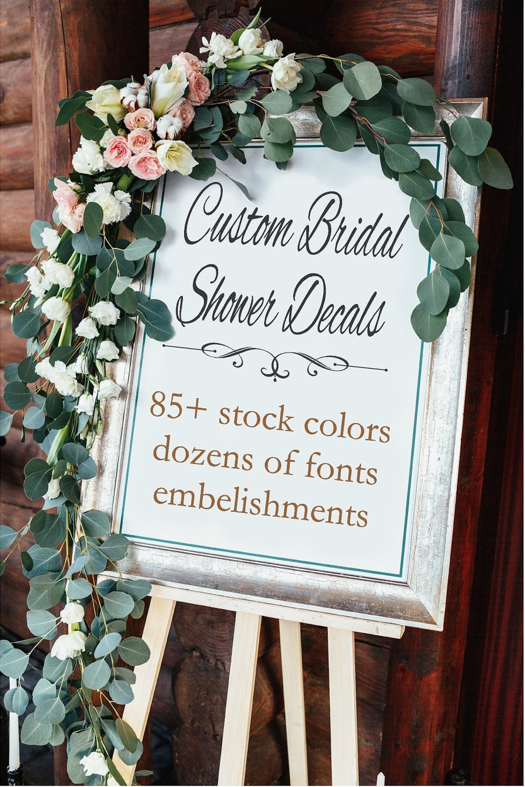 Bridal Shower Decals Custom Wedding Signs Wedding Decals Custom Decals ...