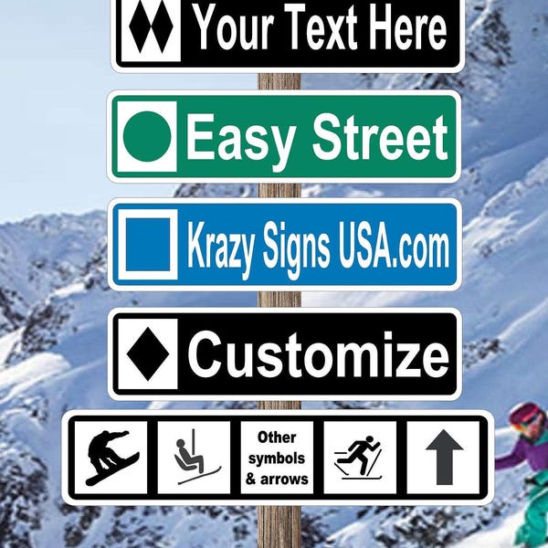 Ski Sign - Etsy