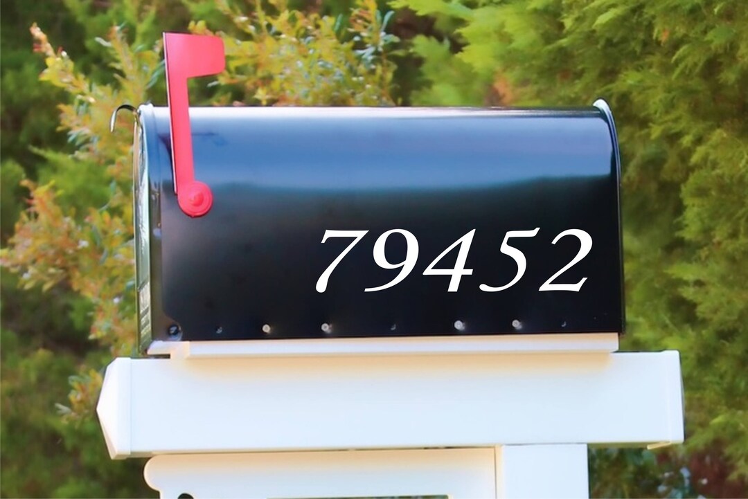 Reflective House Numbers | Many Sizes Reflective Mailbox Numbers ...