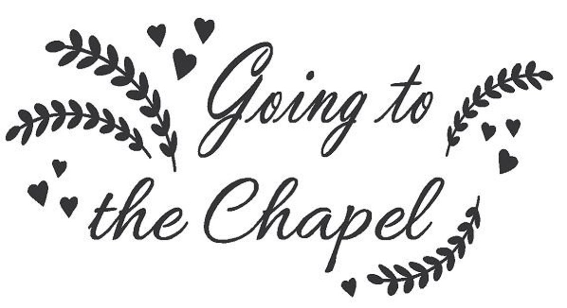 Custom Wedding Sign Going to the Chapel Wedding Decal Custom Wedding ...