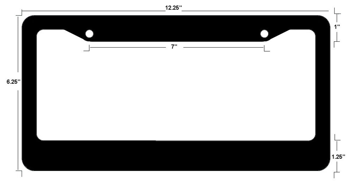 Custom License Plate Frame Personalized License Plate Frame - Etsy