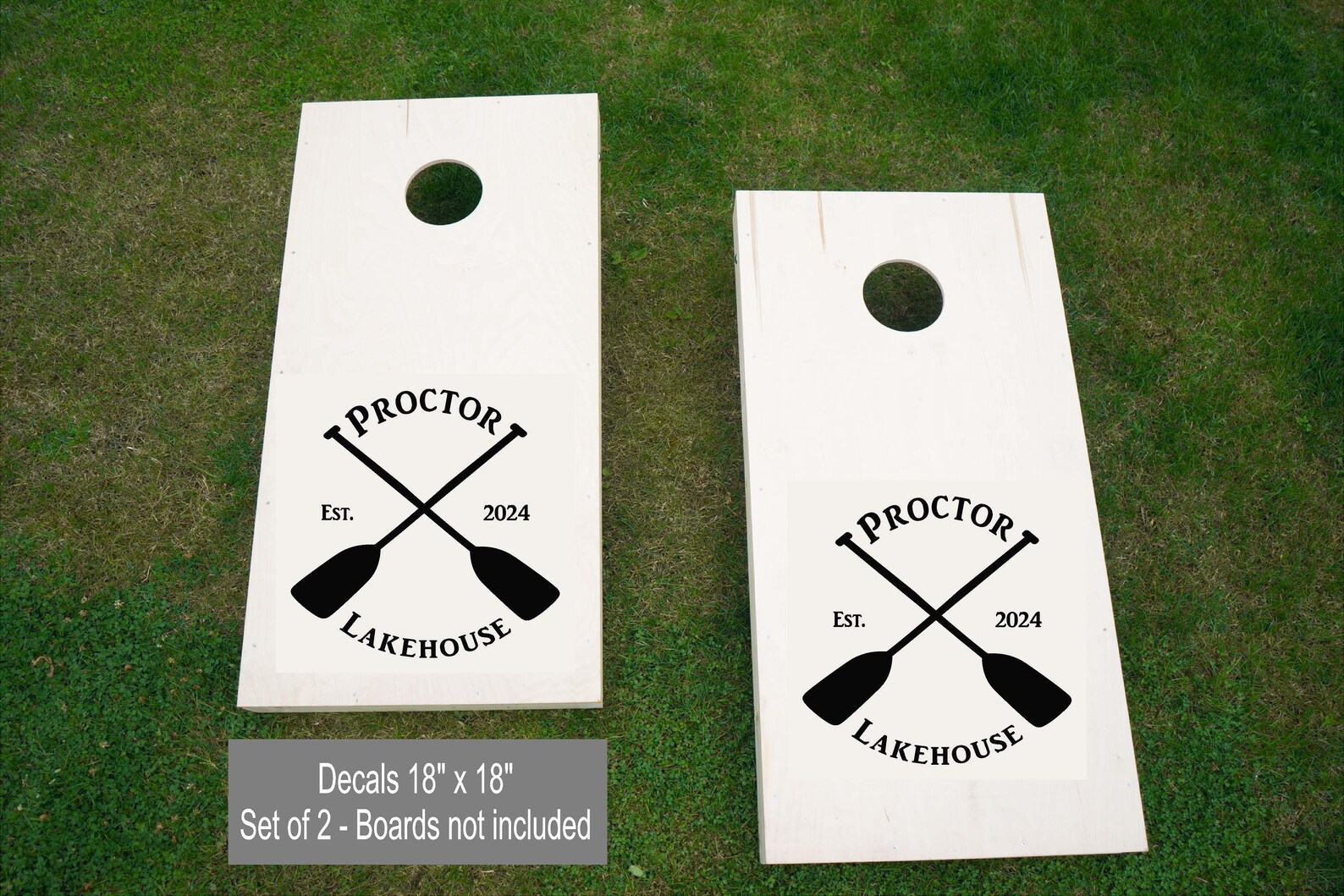Custom Cornhole Decal, Wedding Decals Wedding Signs Family Lakehouse ...