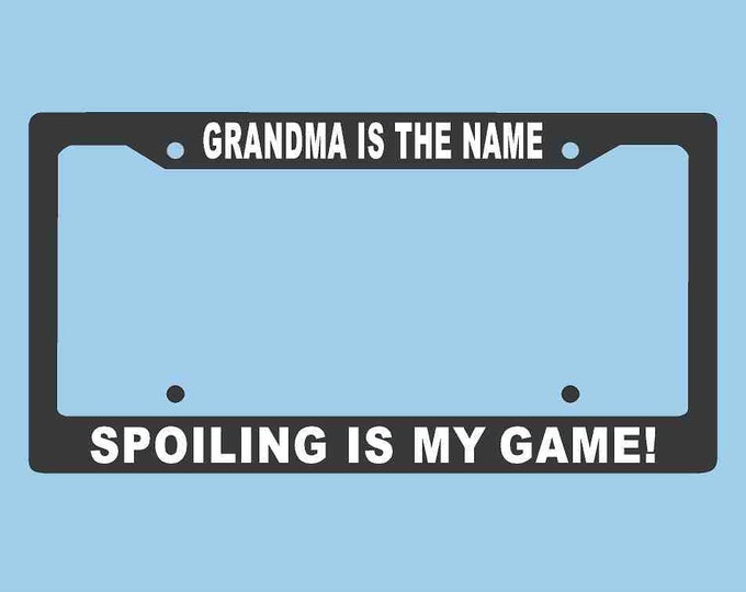 Grandma Personalized License Plate, Name Car Tag, Vehicle Tag, Custom ...