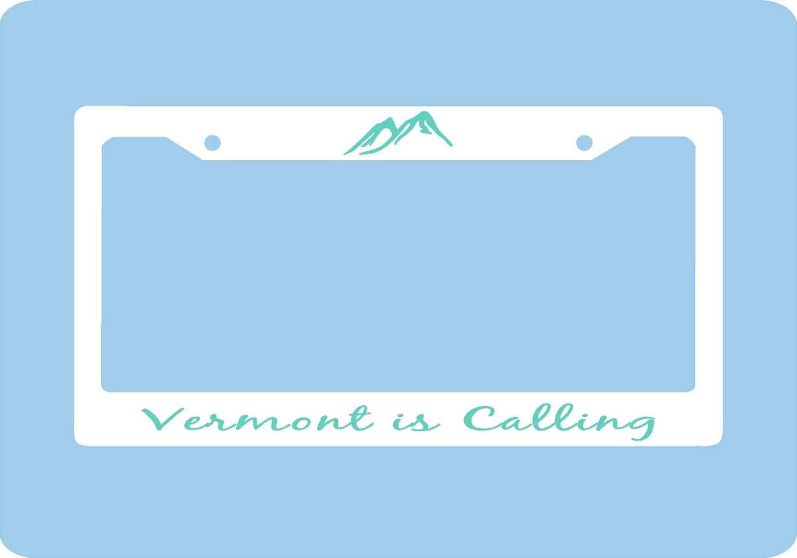 Mountains Custom License Plate Frame Mountains License Plate - Etsy