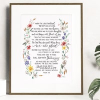 Psalm 23 Full Chapter Bible Verse Wall Art Poster/canvas, Set of 2 ...