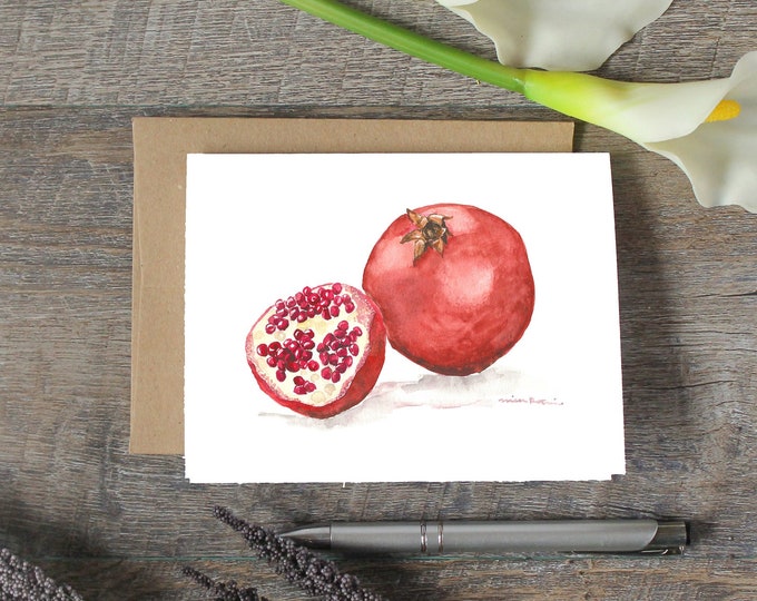 Pomegranate Card. - Etsy UK