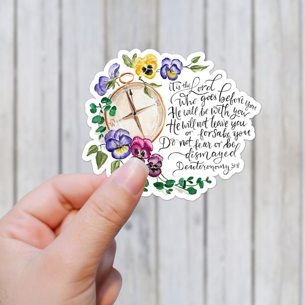 Christian Compass Sticker - Etsy