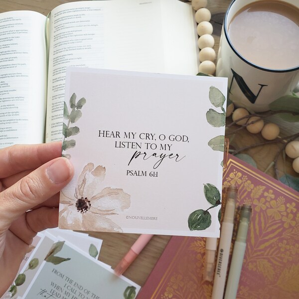 Psalm Prayer Cards - Etsy