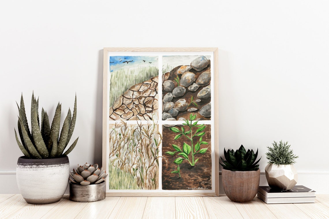 Parable of the Sower Watercolor Print: Bible Illustration, Matthew 13 ...