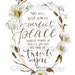 Perfect Peace Scripture Verse Inspirational Watercolor Print - Isaiah ...