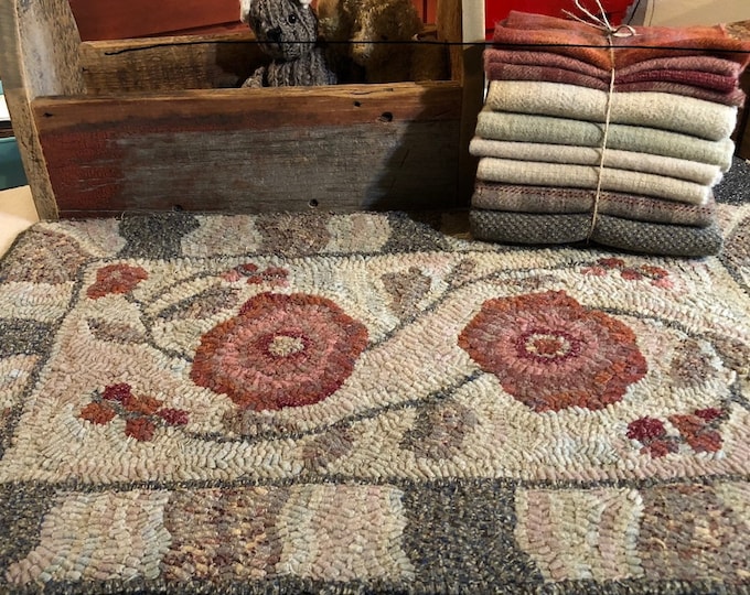 Wool Pack for Abby Floral Hooked Rug 14 X 24 - Etsy