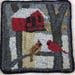 Rug Hooking Pattern, Cardinal Birdhouse Mat, 8 X 8 P151 - Etsy
