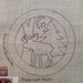 Rug Hooking Pattern for moonlight Moose Chair Pad, on Monks Cloth or ...