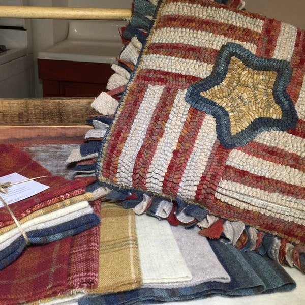 Primitive Wool Pillow - Etsy