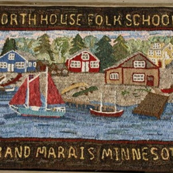 Primitive Hooked Rug - Etsy