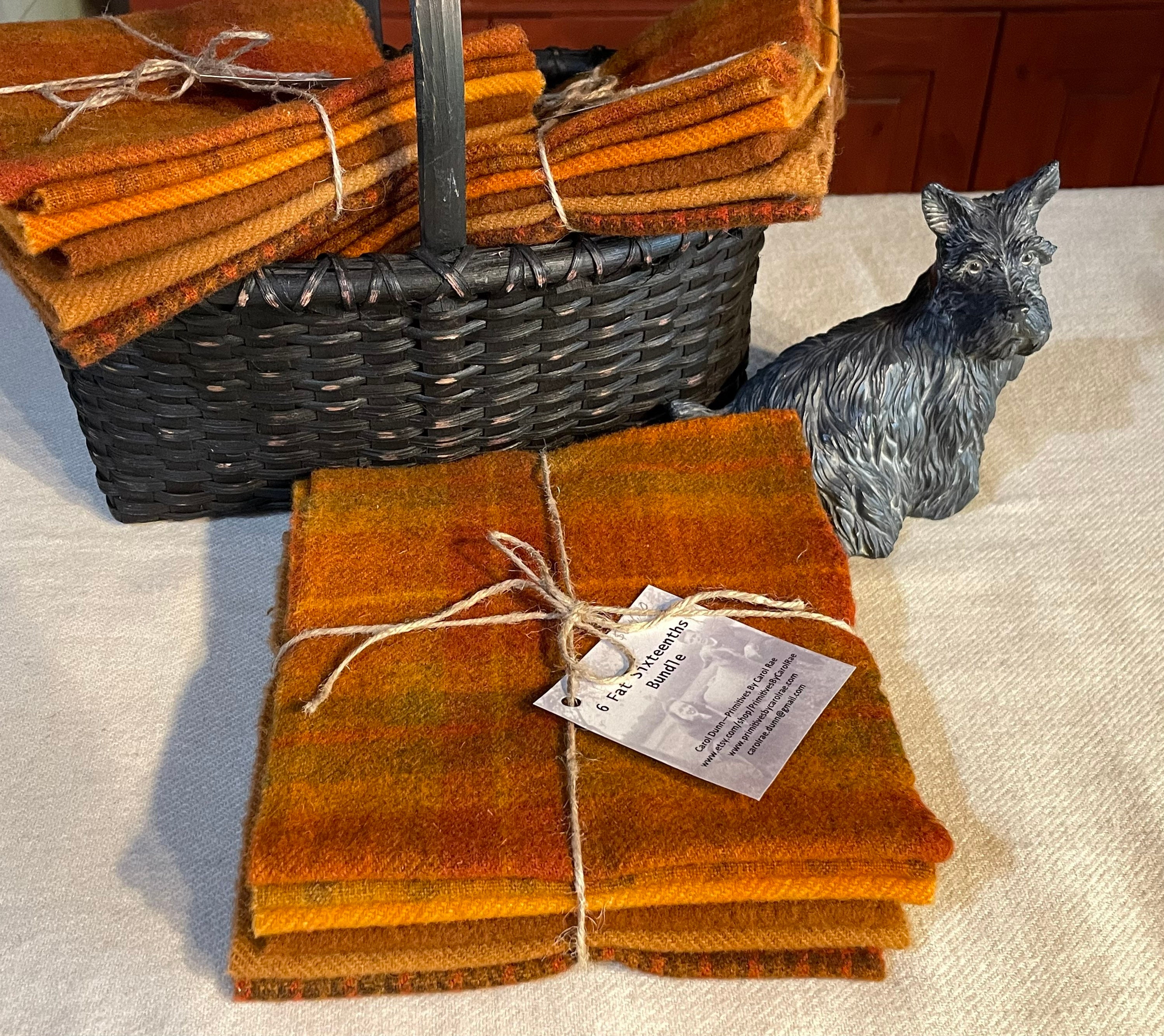 Autumn Leaves Wool Bundle, Wool for Rug Hooking, Applique, Penny Rugs ...