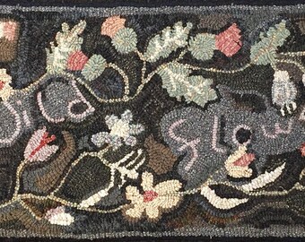 Rug Hooking Pattern viola's Wild Flowers - Etsy