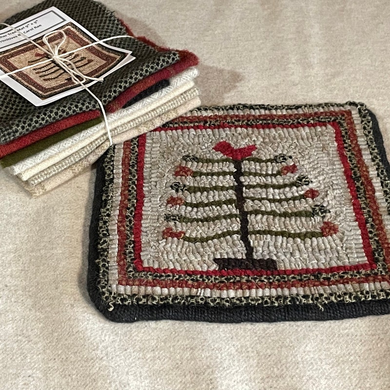 Wool Hooked Rug Mats - Etsy