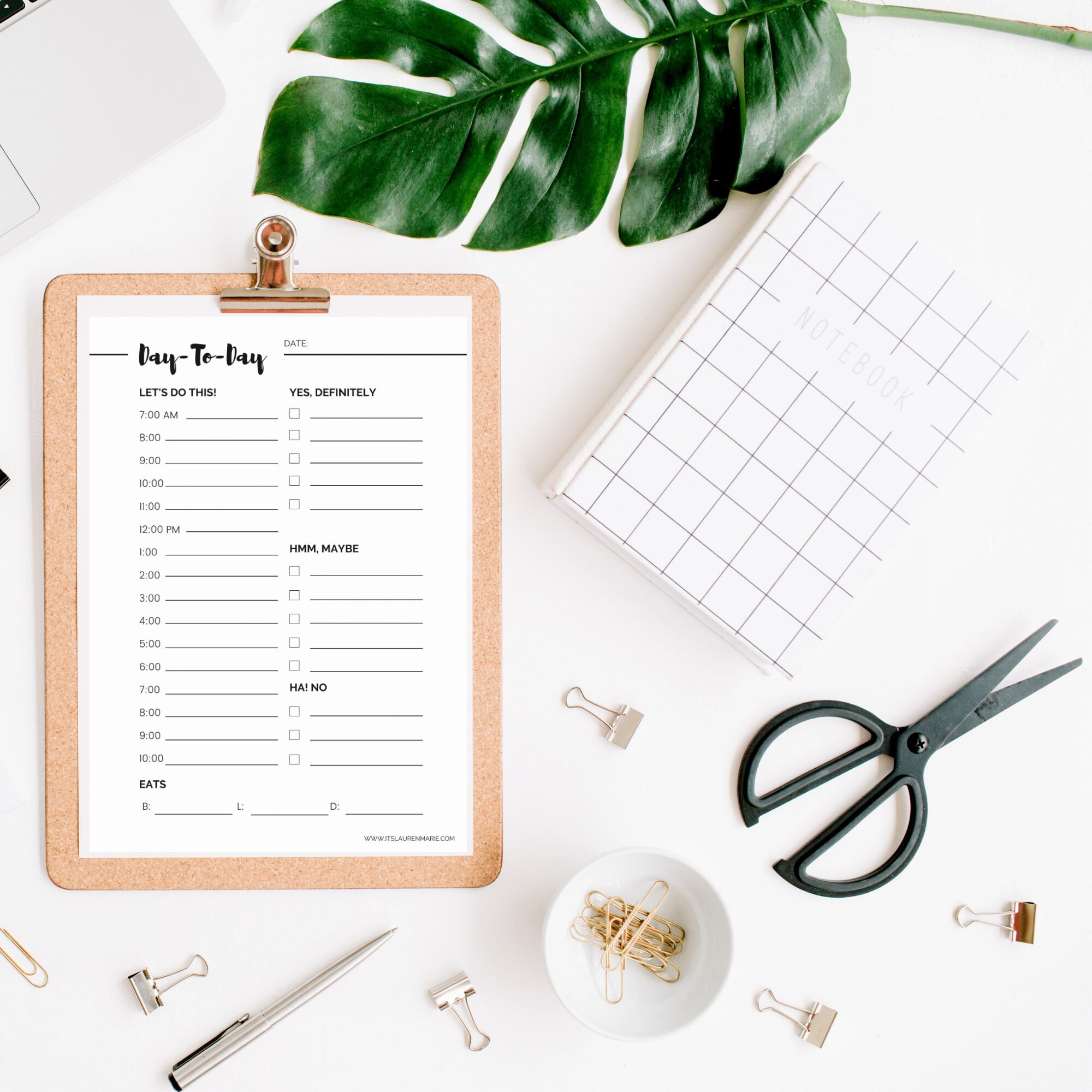 2022 Fillable, Reusable, Printable PDF DAILY PLANNER - Etsy