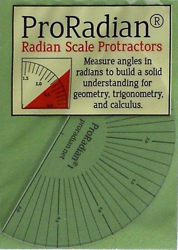 Math Tool: Proradian1 Protractor | Etsy