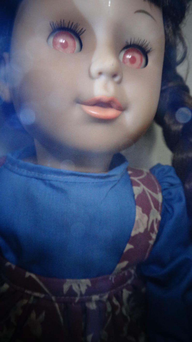 Haunted Doll Mandy, Child Spirit, Psychic, Luk Thep, Rare Pink Eyes ...