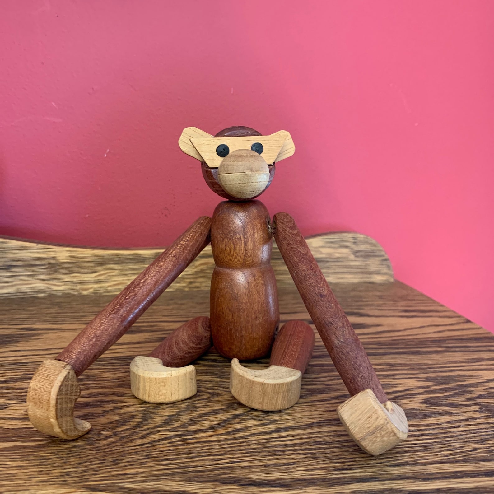 Wooden Monkey Bojesen Style MCM Danish Articulated | Etsy