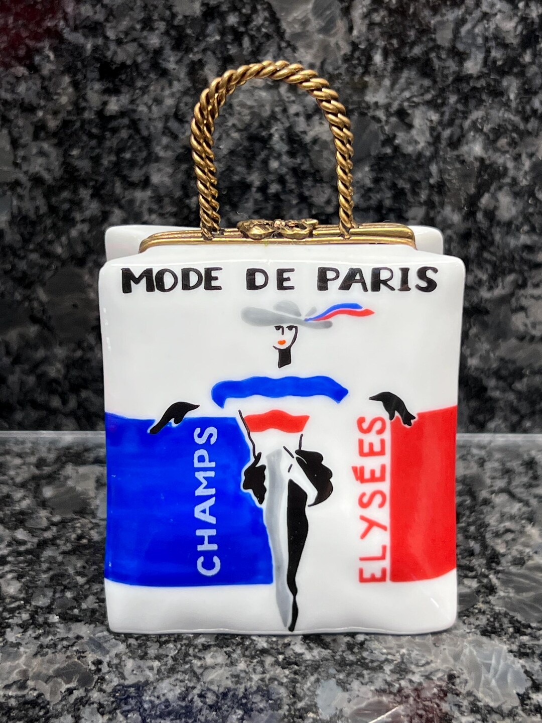 Limoges Trinket Box - Paris - Champs Elysees - Fashion - Shopping ...