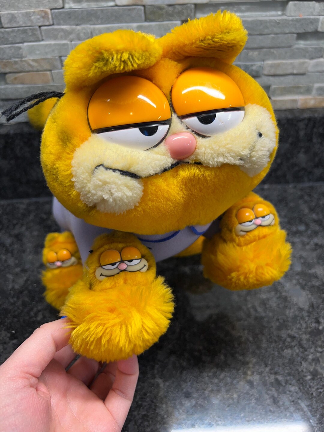 Garfield Plush Slippers Pjs Pajamas Plushie Collectible Large Vintage ...