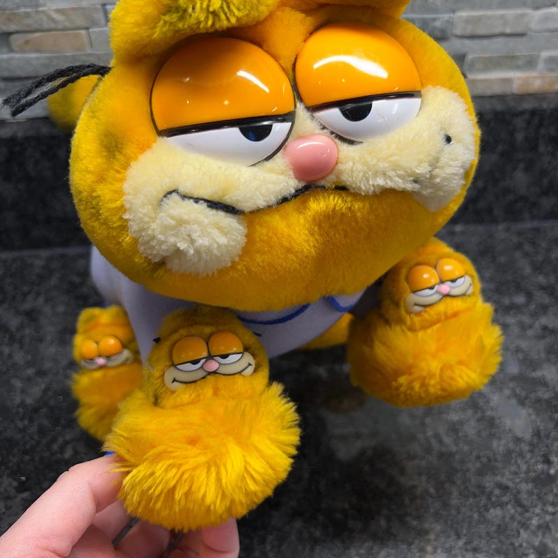Garfield Slippers - Etsy