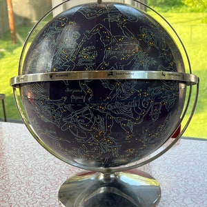Rare Celestial Globe Constellations Astrology Mythology Sixties Rand ...