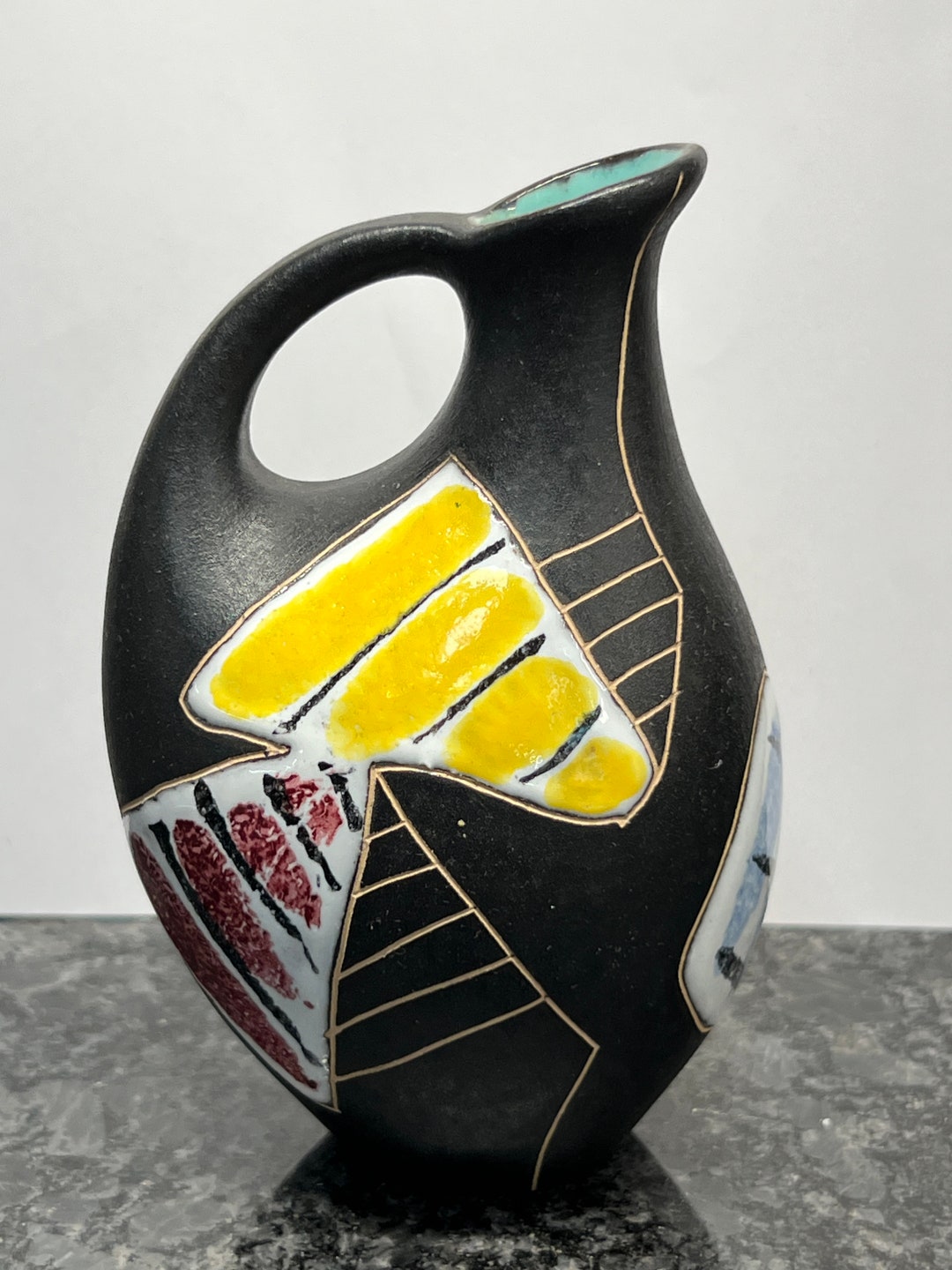 Hans Welling Vase - Ewer - Pitcher - Keramik - Lava - Rare Studio ...