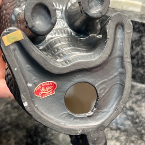 Foo Dog MCM Ceramic Black Dragon Japan Mid Century Decor Rare ...