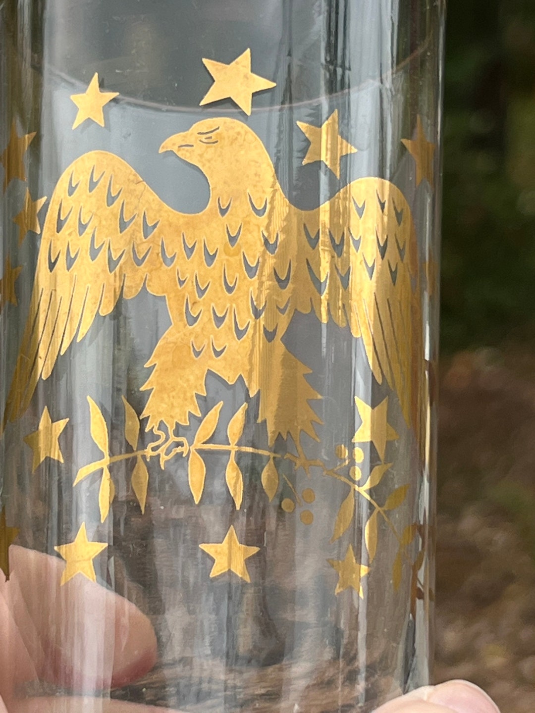 Eagle Patriotic Glasses - Tumblers - Highball - Cocktail - Gold - USA ...