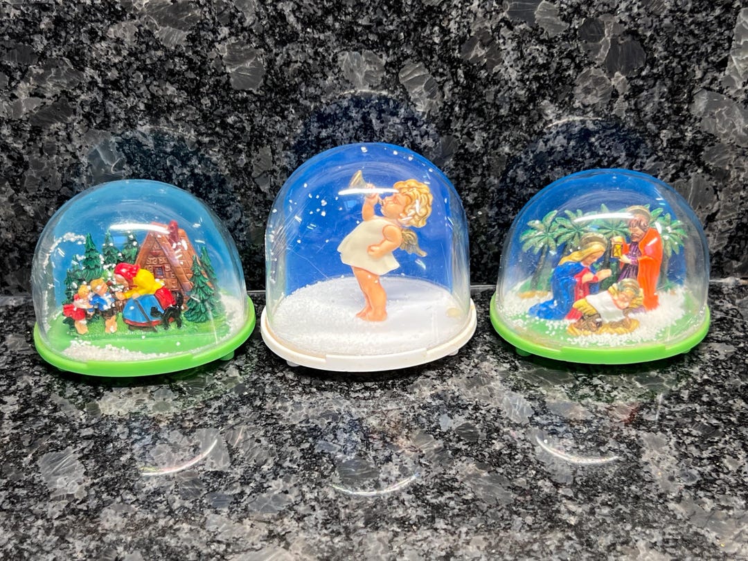 Collectible Snow Globe - Set - Western Germany - Plastic - Christmas ...