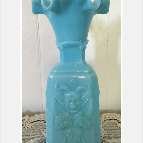 Turquoise Milk Glass - Etsy