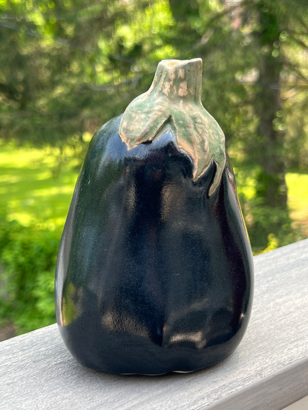 Eggplant Vase - Garrett - Vegetable - Whimsical - Studio Pottery ...
