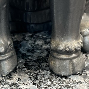 Foo Dog MCM Ceramic Black Dragon Japan Mid Century Decor Rare ...