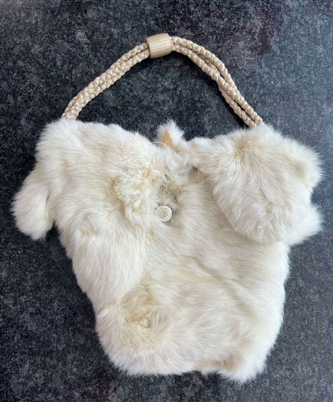 Rabbit Fur Bag - Purse - Handbag - Evening - Sixties - Handmade ...