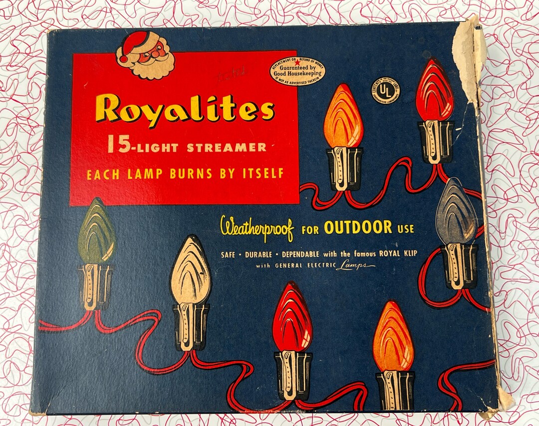Royalites Christmas Lights Set - Mid Century - Kitsch - Classic - NOS ...