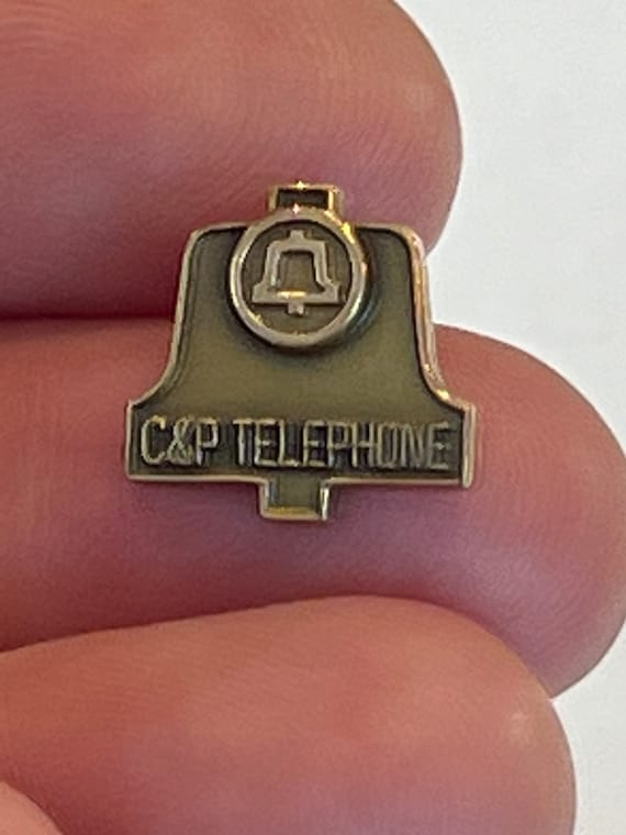 Telephone Service Award Pin - C & P - Phone - 10K - C… - Gem