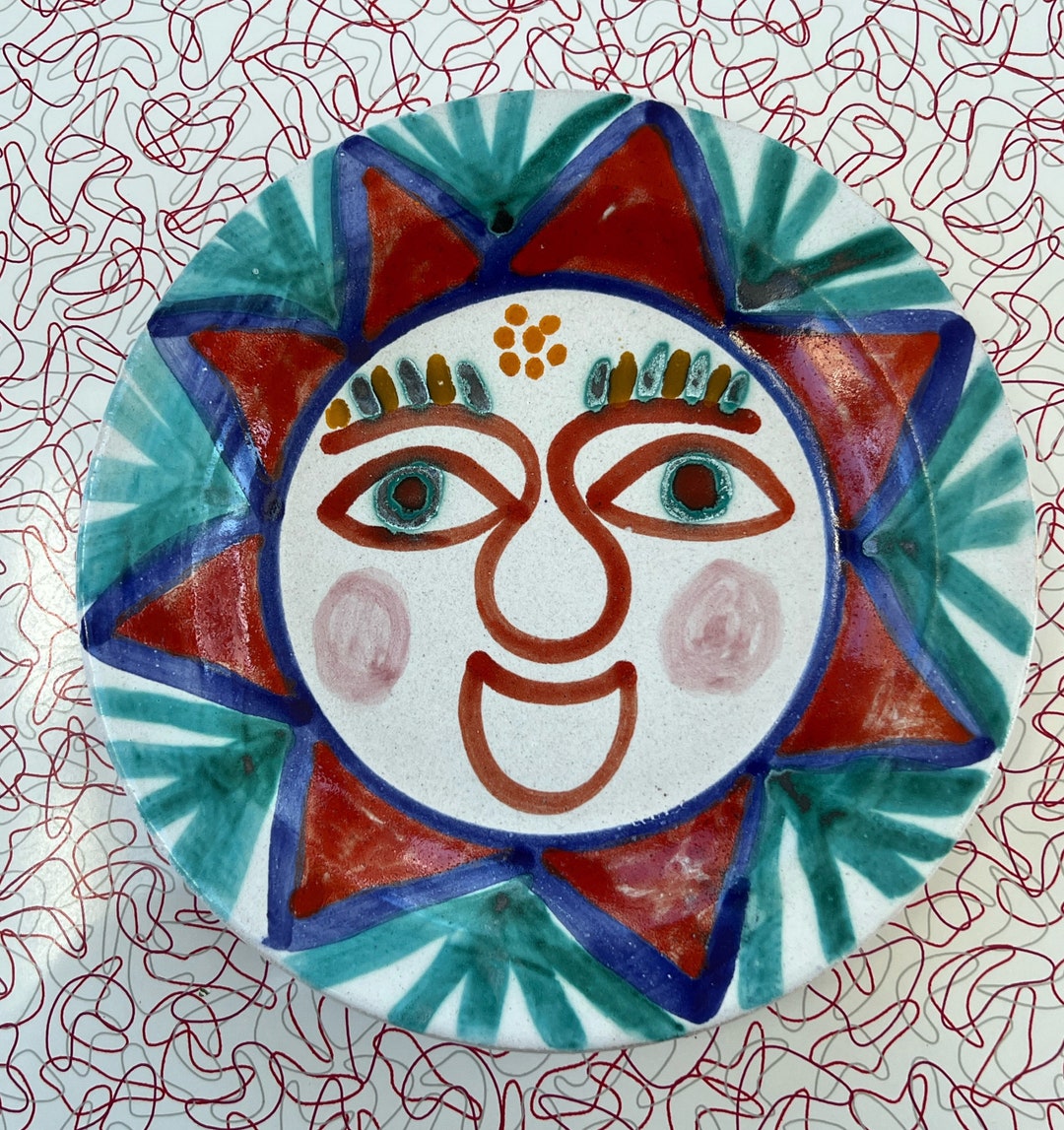 Desimone Italy Plate - Face - Pottery - Studio - Art - Picasso Style ...