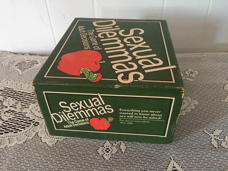 Sexual Dilemmas Game Adult Graphic Scruples 1986 Etsy