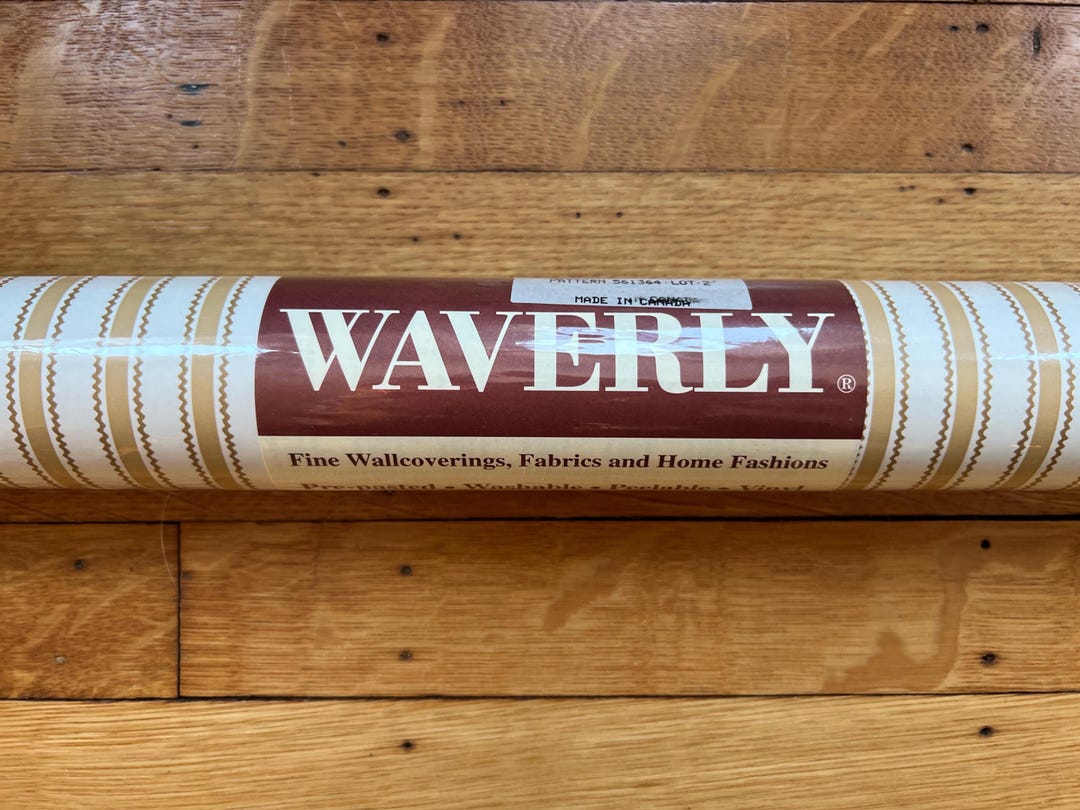 Striped Wallpaper - Waverly - Neutral - Warm - Earth Tones - Brown ...