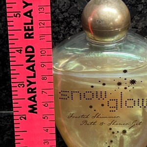 Snow Glow - Rare Bath and Body Works Shower and Bath Gel - Liquid Soap ...