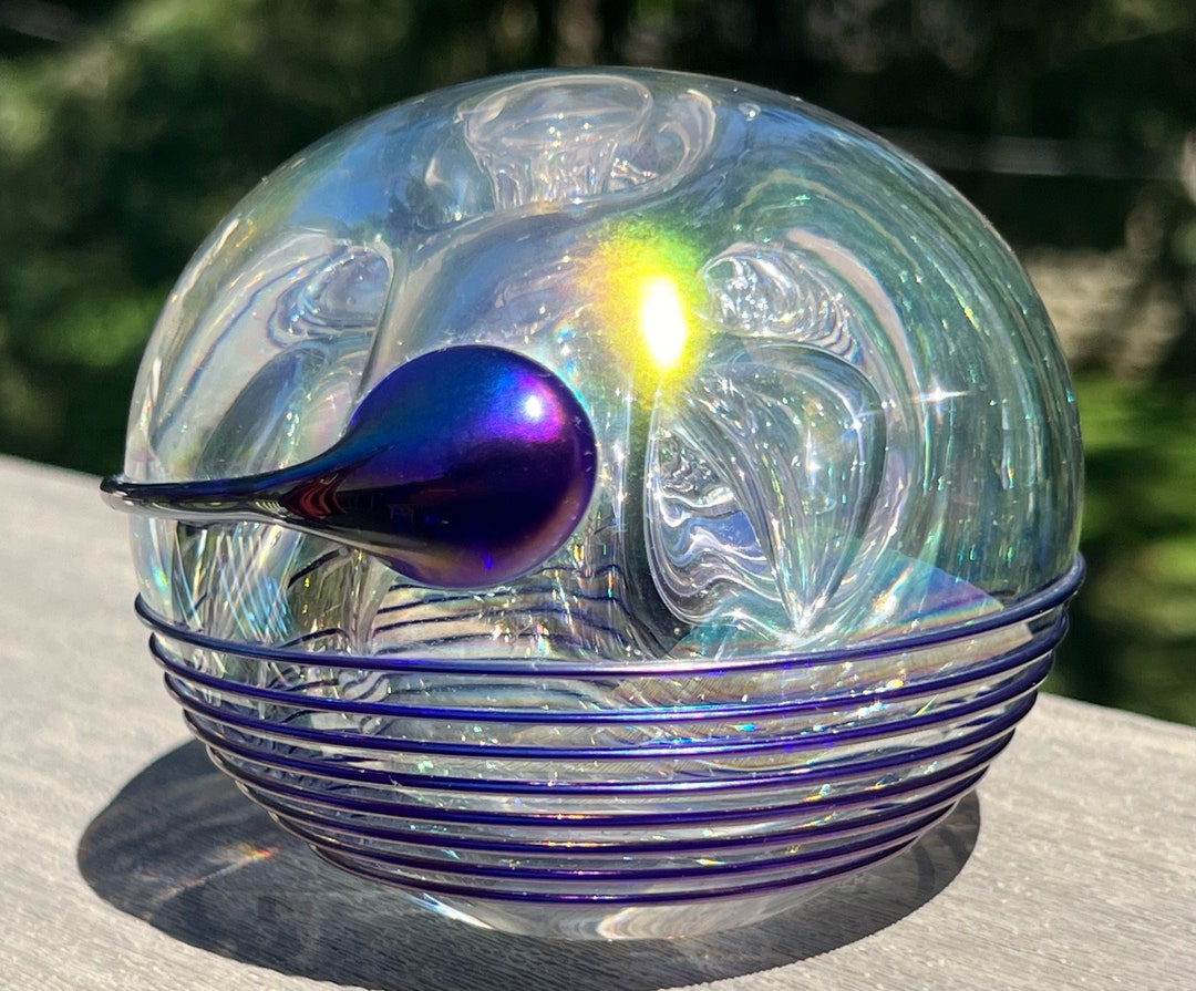 Gribskov Paperweight - Mount St Helen’s Ash - Bubbles - Iridescent ...