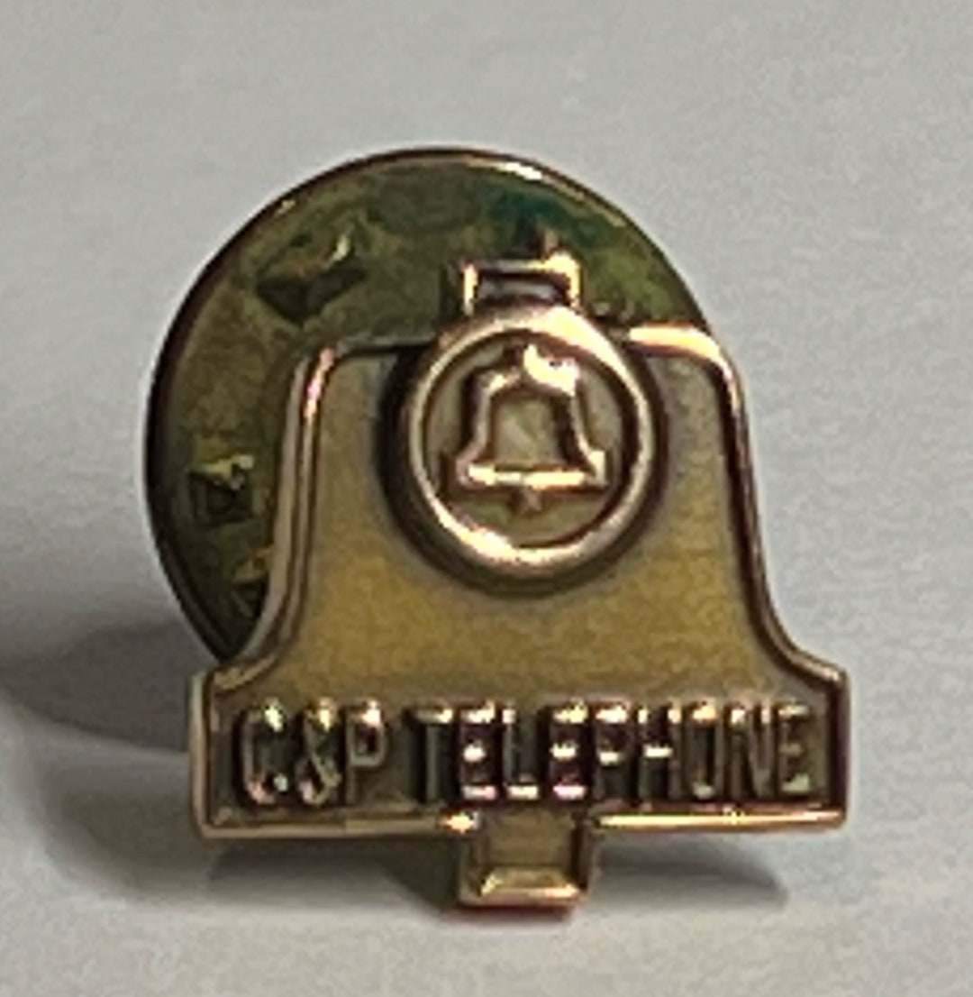 Telephone Service Award Pin - C & P - Phone - 10K - Chesapeake Potomac ...