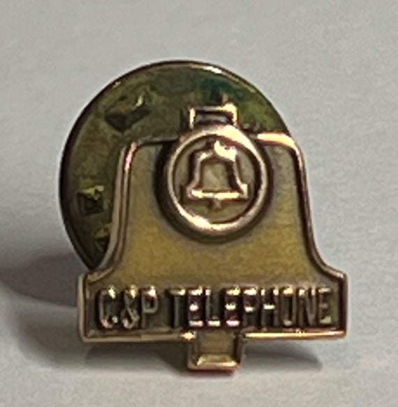 Telephone Service Award Pin - C & P - Phone - 10K - C… - Gem