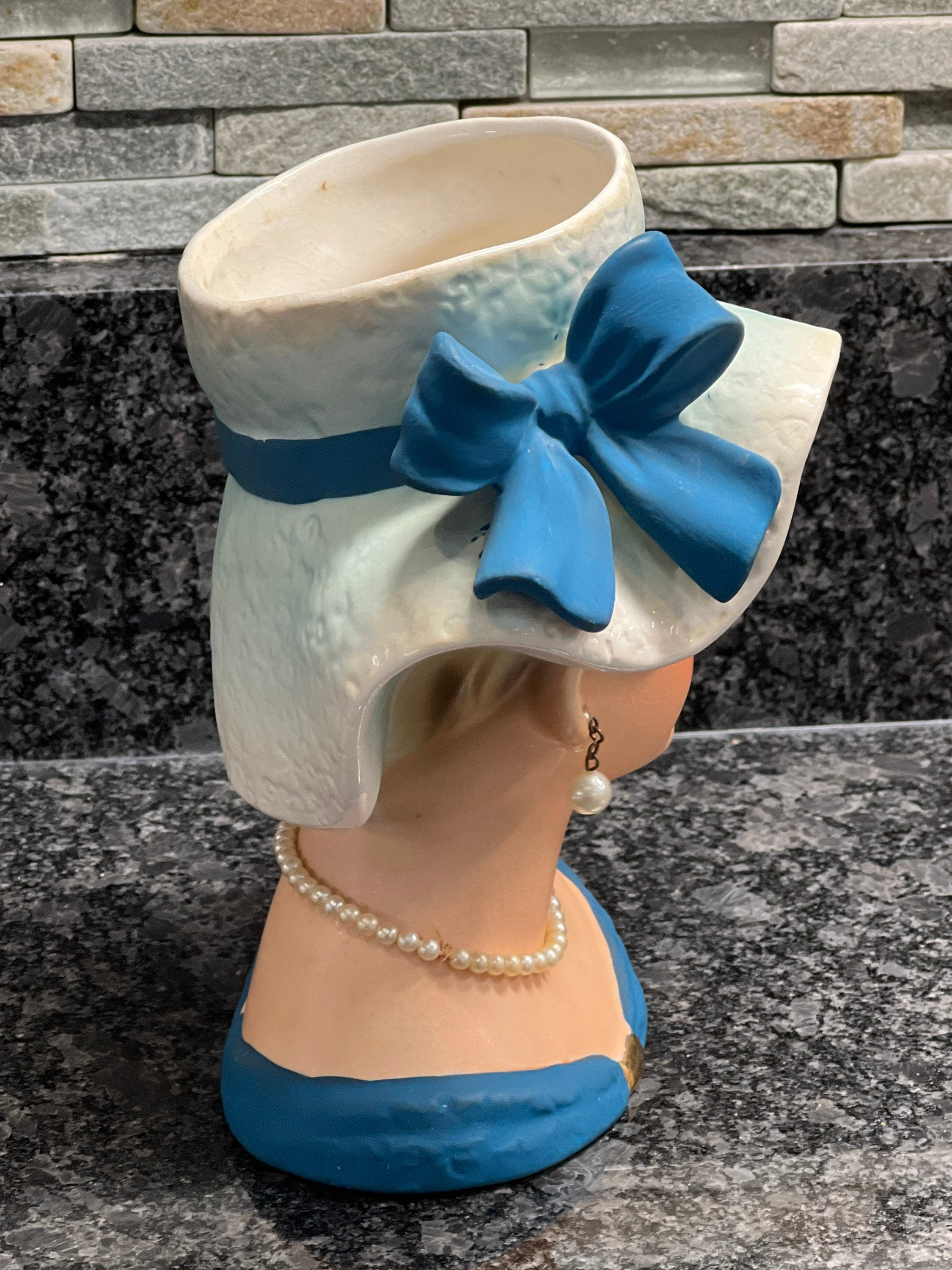 Relpo Head Vase - K1679 - Large - Rare - Hat - MCM - Collectible ...