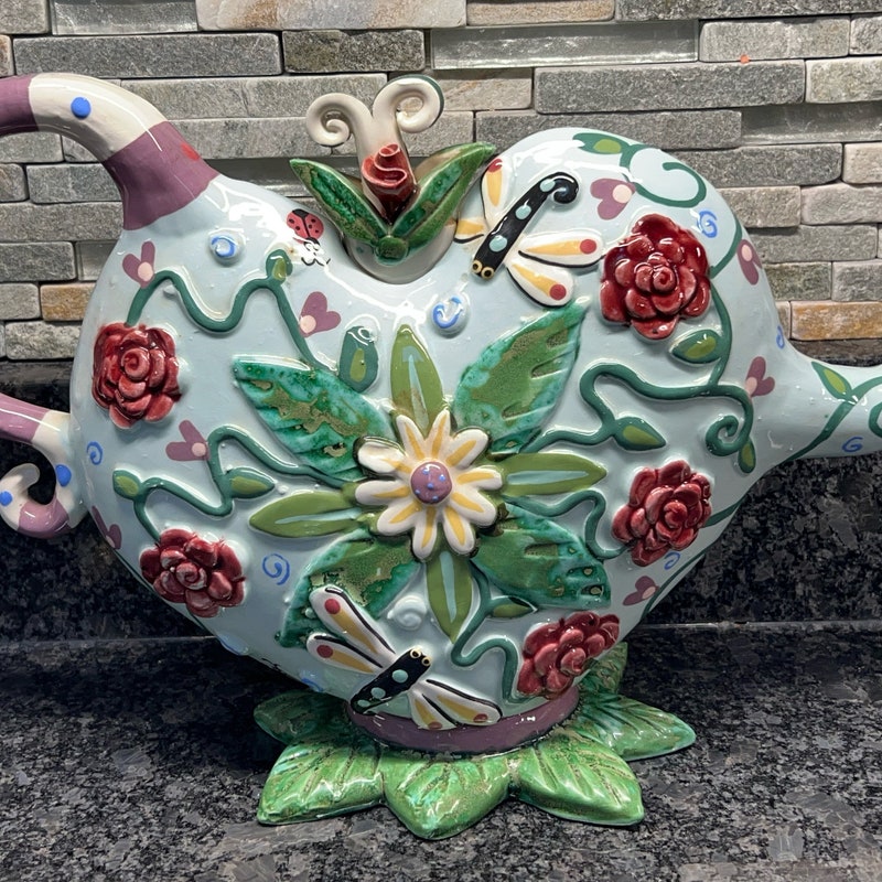 Whimsical Teapot - Etsy