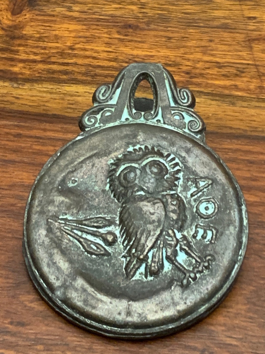 Brass Owl Clip - Athena - AOE - Fraternal - Greek - Metal - Paperweight ...